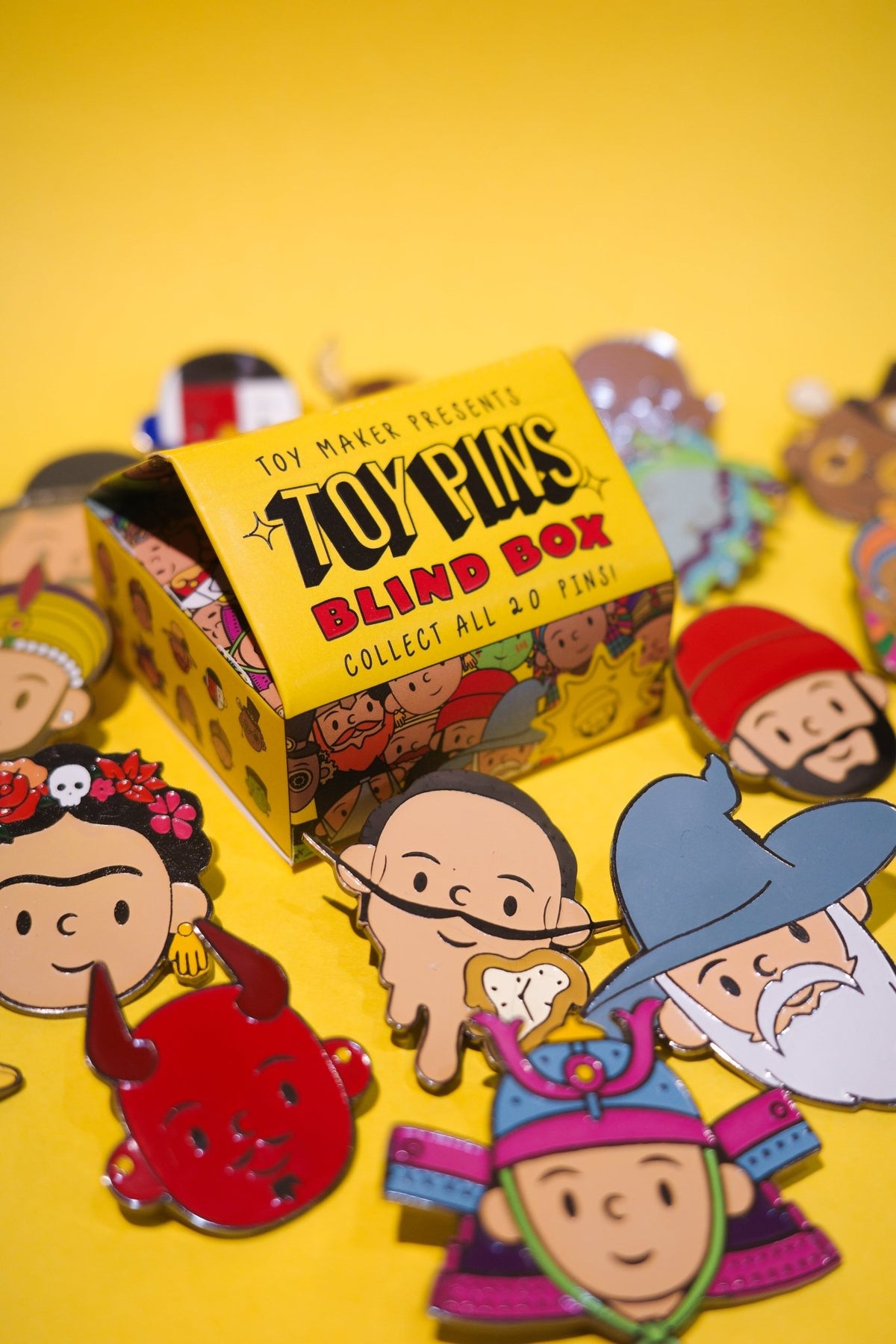 Toy Pins Blind Box | One Mystery Toy Face Enamel Pin – Toy Maker’s Shop ...